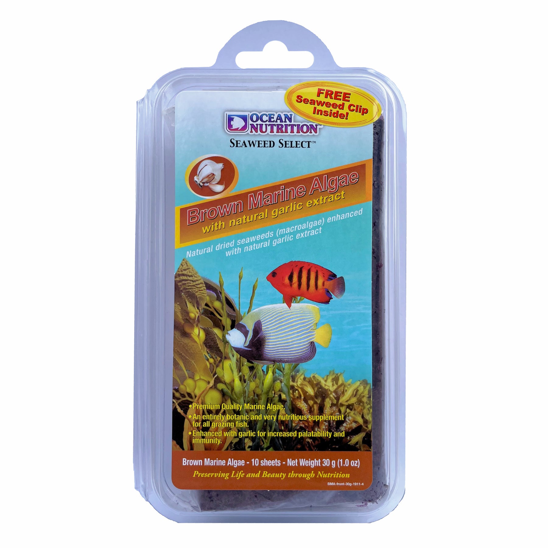 Ocean Nutrition Brown Seaweed Algae Sheets (30g) + Free Clip – Essex ...
