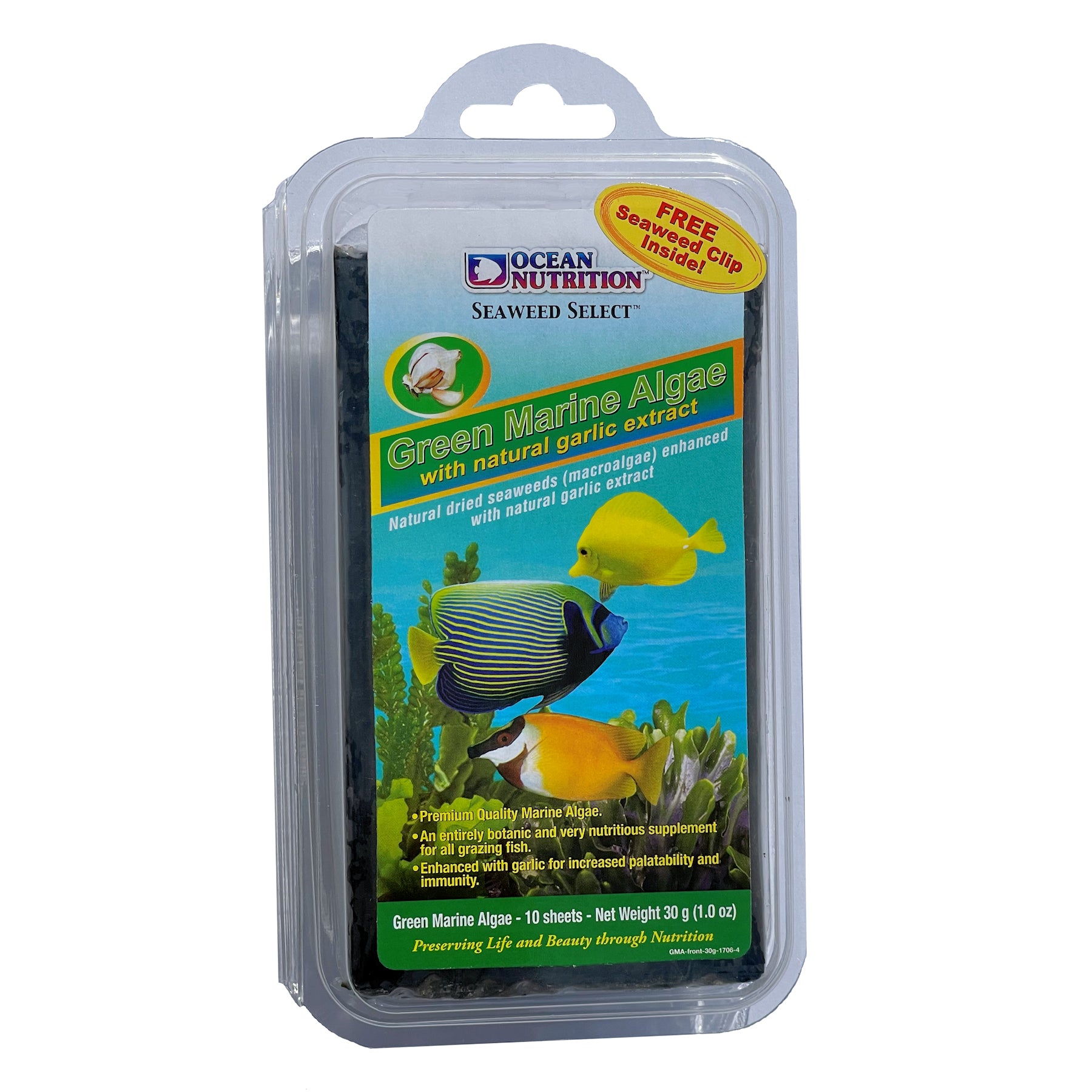 Ocean Nutrition Green Seaweed Alage Sheets (30g) + Seaweed Clip – Essex ...