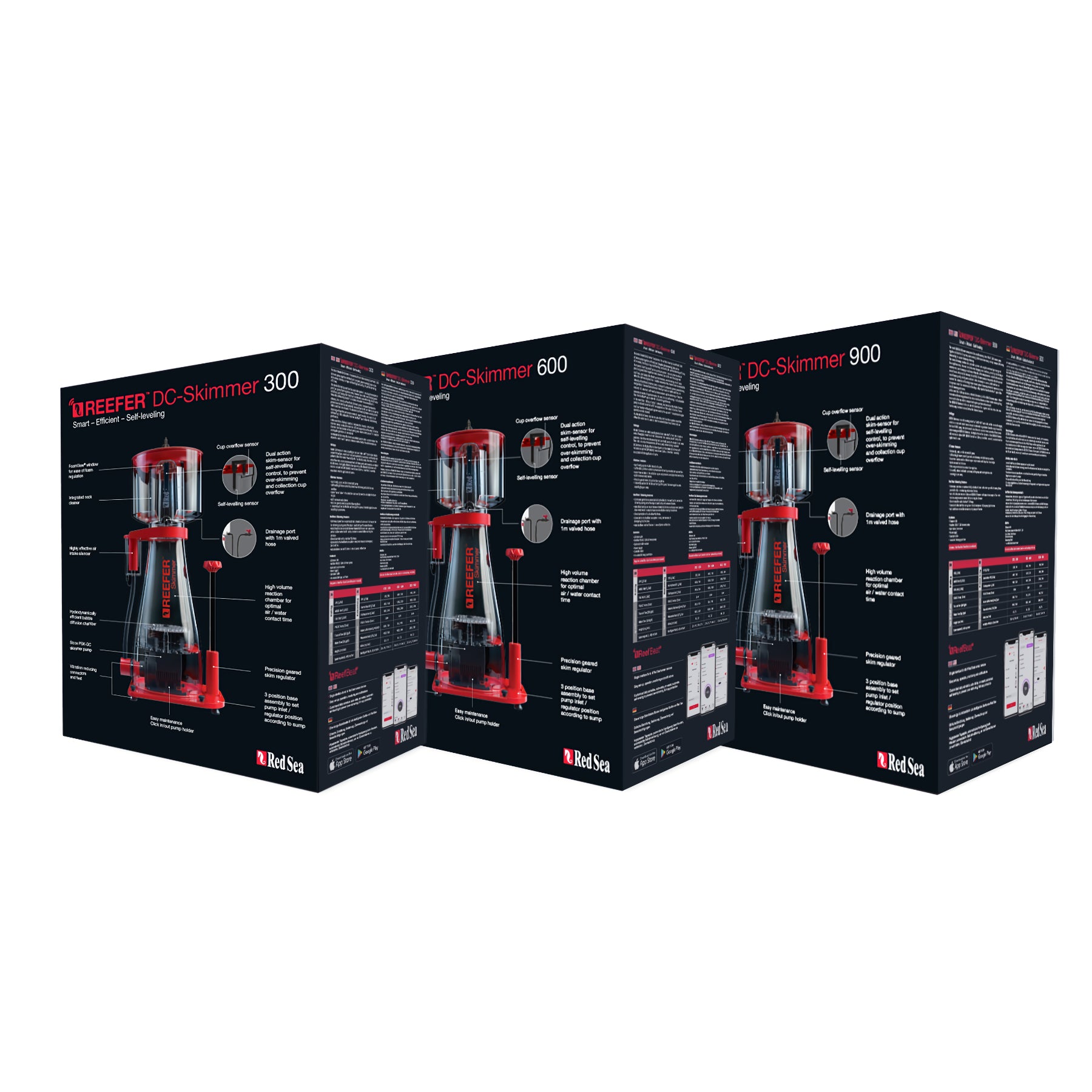 Red Sea ReefRun Reefer DC Skimmer 300, 600 and 900 (exc. controller ...