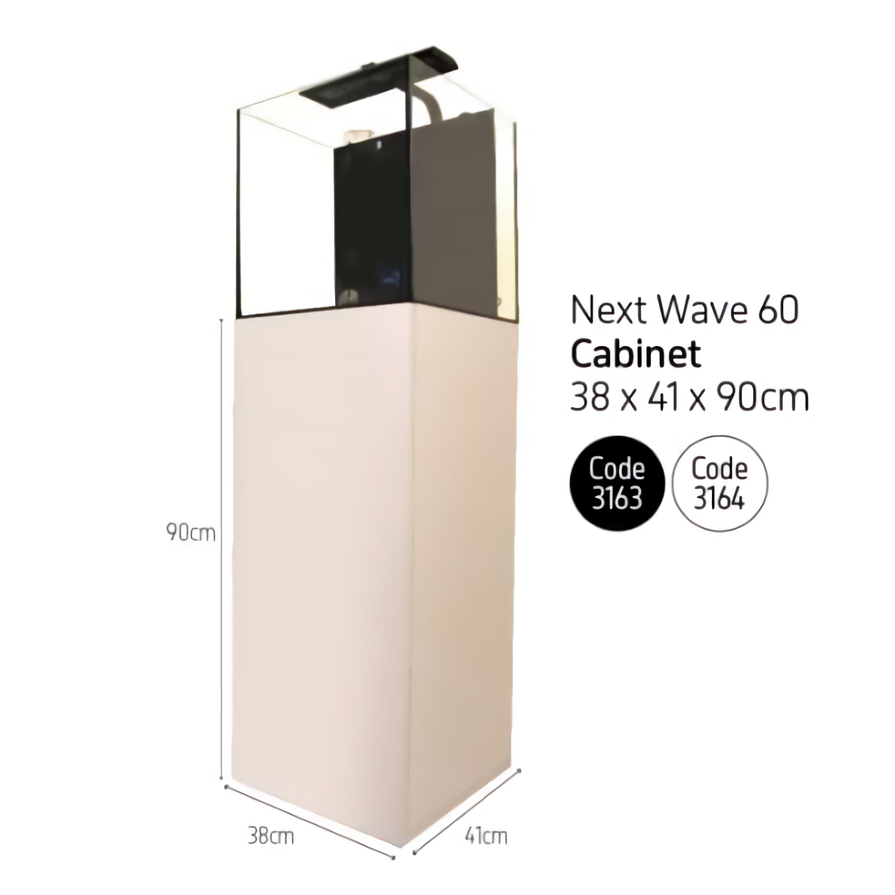 TMC Next Wave 60 Cabinet - Gloss White – Essex Marine Aquatics