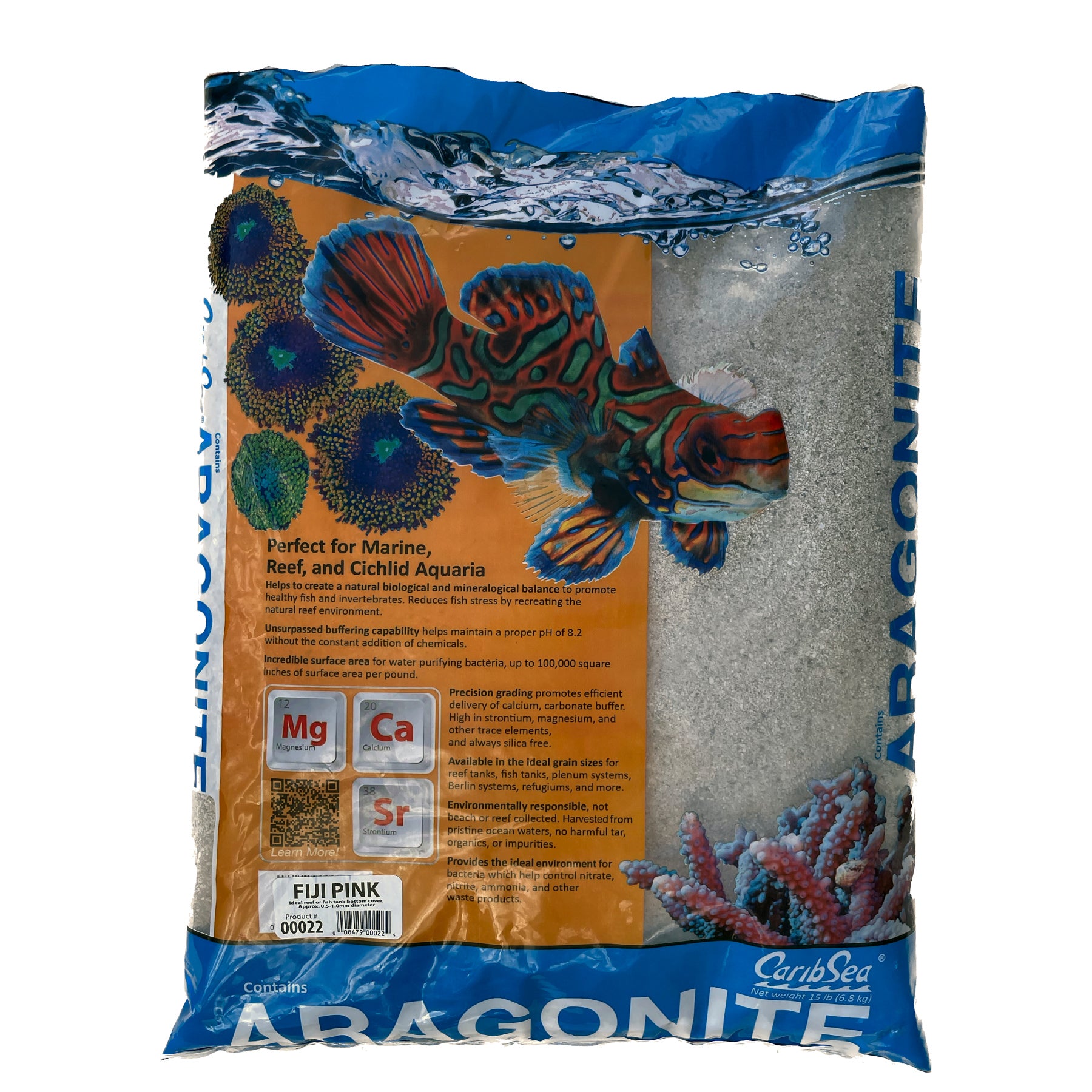 Caribsea Fiji Pink Reef Sand 15lb / 6.8kg – Essex Marine Aquatics